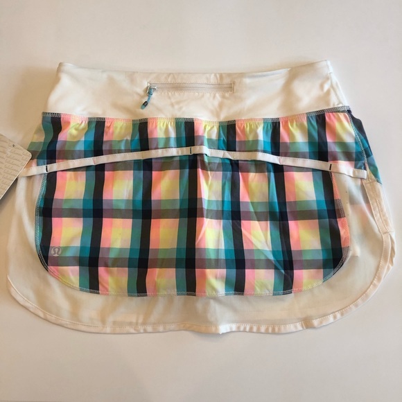 lululemon athletica | Skirts | Nwt Lululemon 6 Hotty Hot Skirt Plaid ...